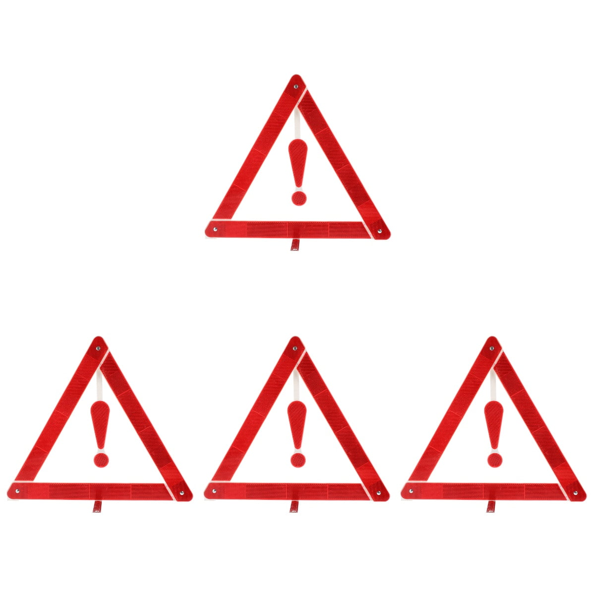 Raindrops 4pcs Triangle Warning Sign Car Reflective Road Safety Sign ...