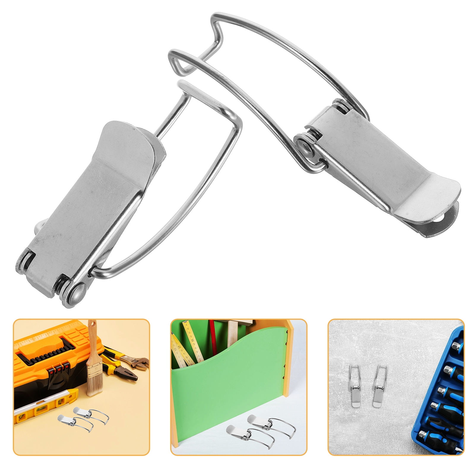 Raindrops 4pcs Wooden Box Locking Clasp Stainless Steel Clasp Hasp Lock ...