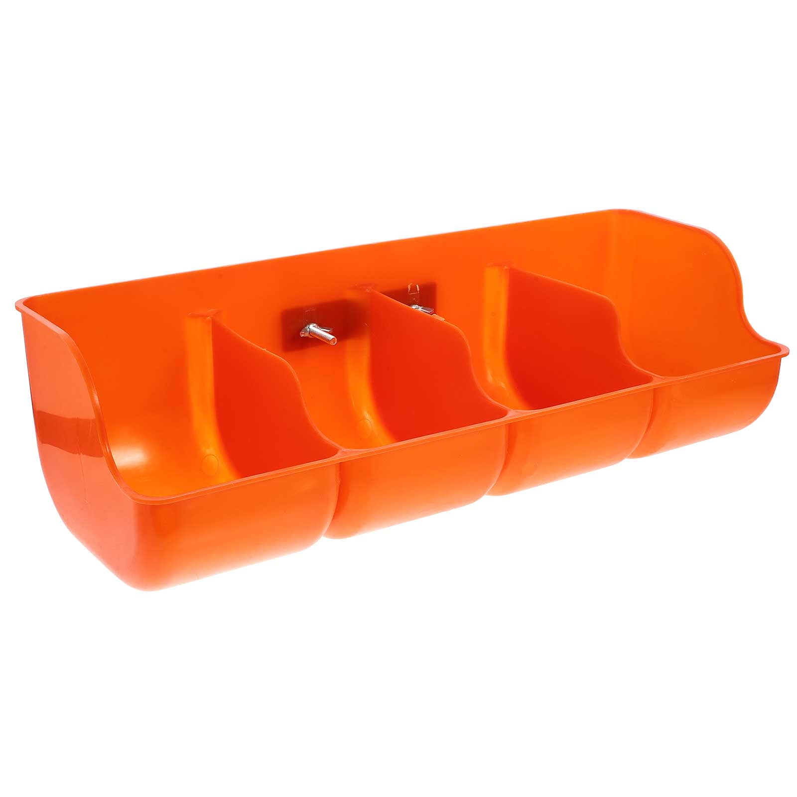 Raindrops 4pcs poultry grit trough 4 compartment fence feeder feeder ...