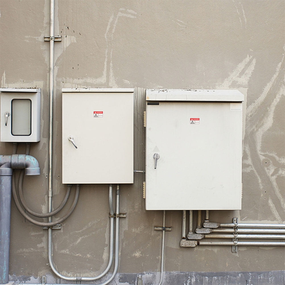 Raindrops 5 Assorted Color Electric Shock Warning Stickers for ...