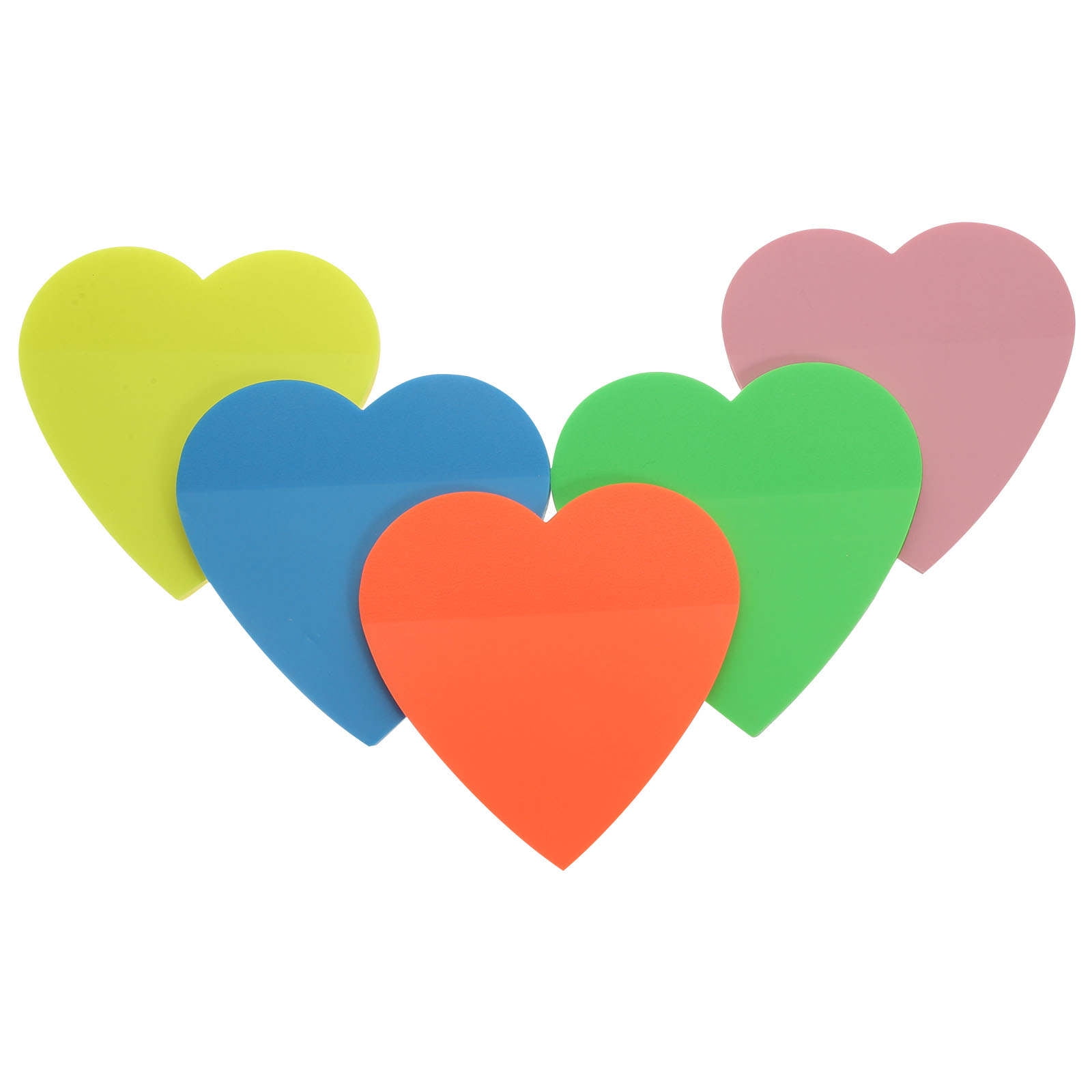 Raindrops 5 Books Highlighter Note Stickers Portable Memo Pads Heart ...