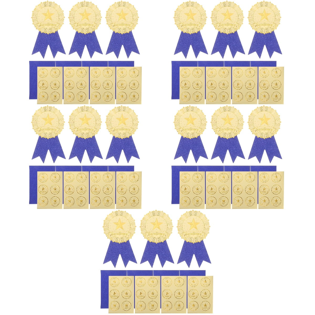 Raindrops 5 PCS Retractable Achievement Award Medal Sticker - Walmart.com