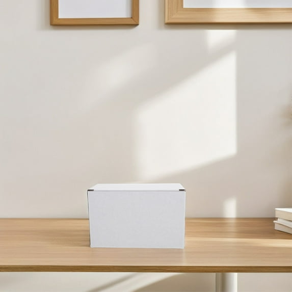 Raindrops 5 Pack White Cardboard Shipping Boxes for Easy Assembly and ...