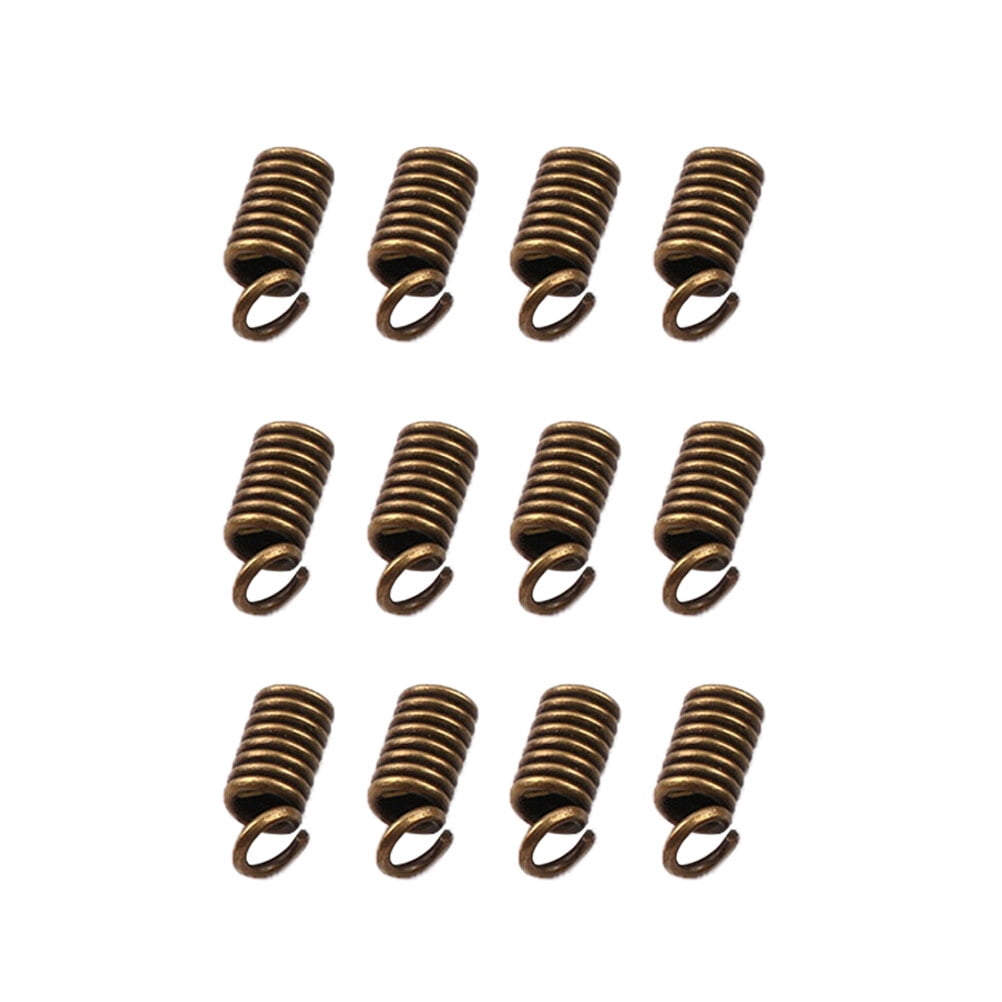 Raindrops 5 Packs Antique Gold Fold over Crimps DIY Jewelry Connectors ...