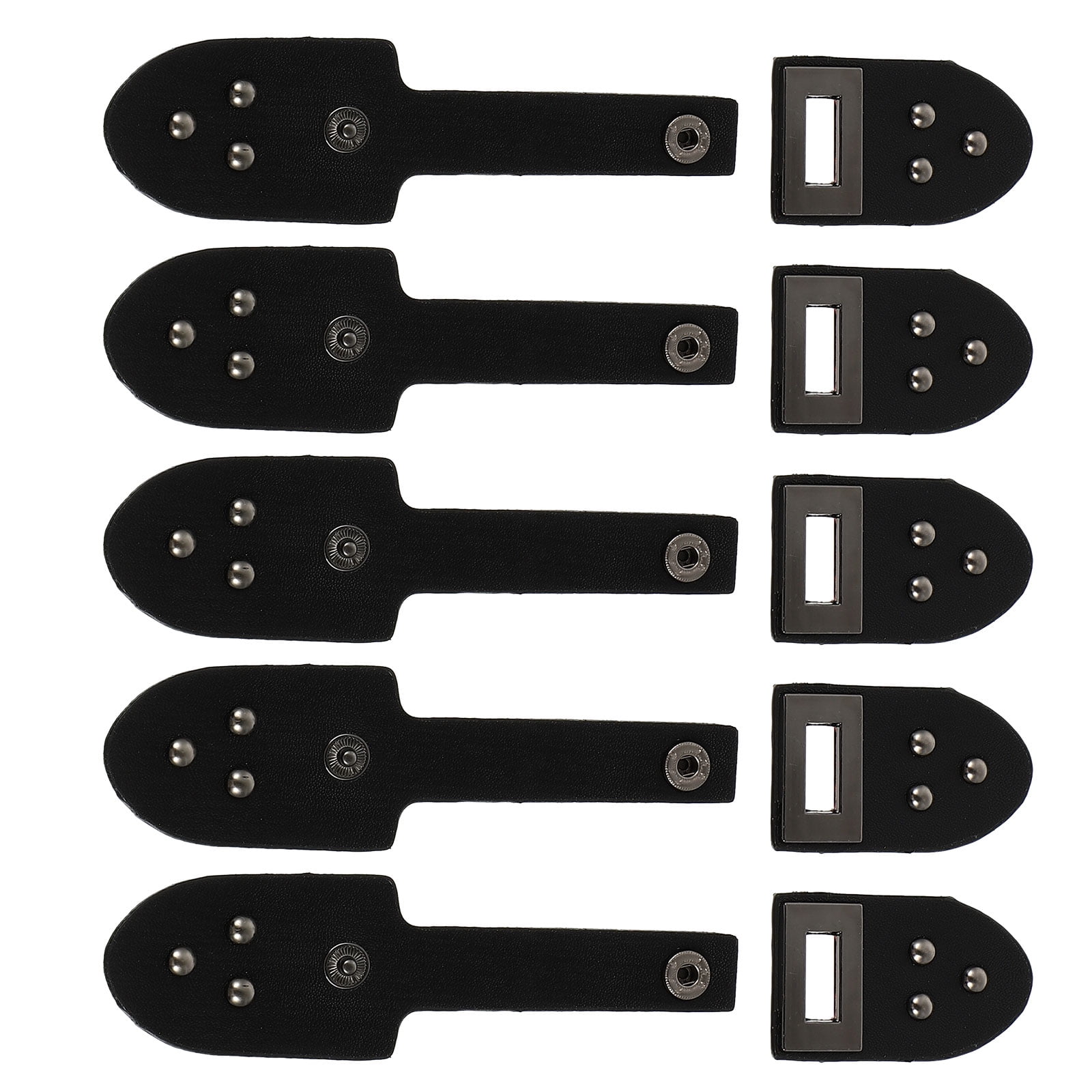 Raindrops 5 Pairs Black Metal Sew On Jacket Buckles for Clothing and ...