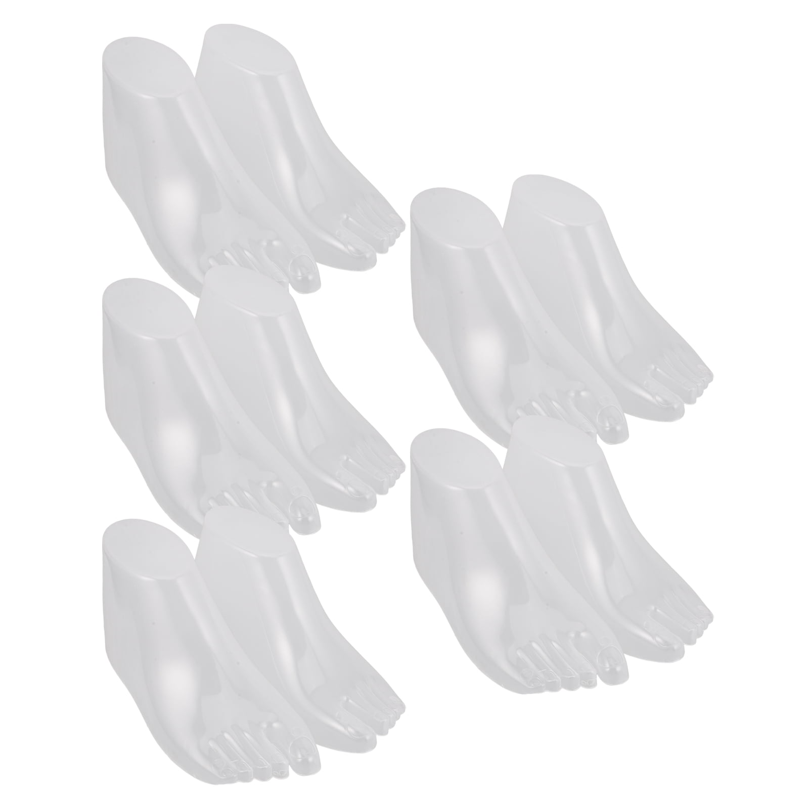 Raindrops 5 Pairs Clear Plastic Shoe Shapers Transparent PVC Shoe ...
