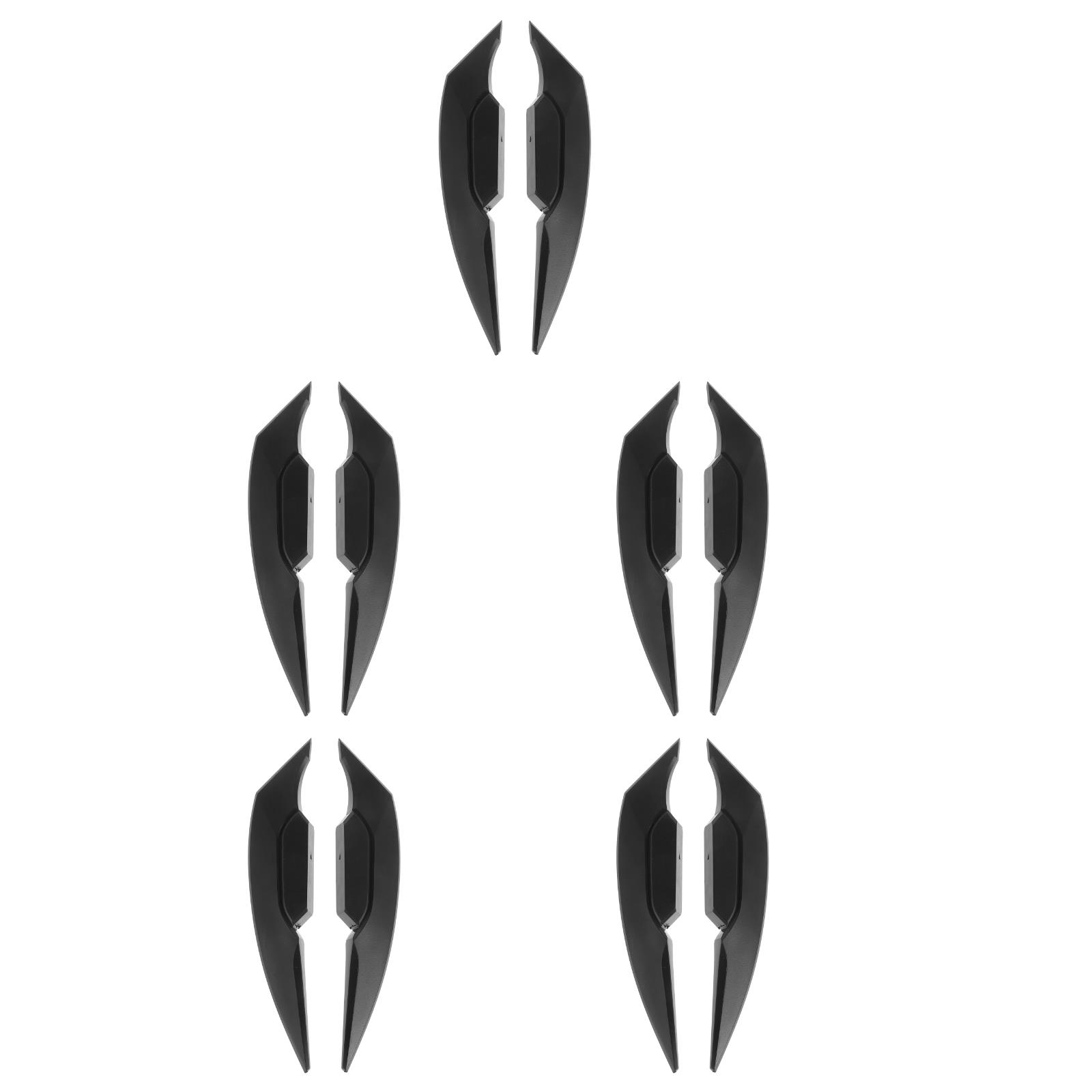 Raindrops 5 Pairs Motorcycle Fairing Winglet Motorbike Spoiler Wing ...