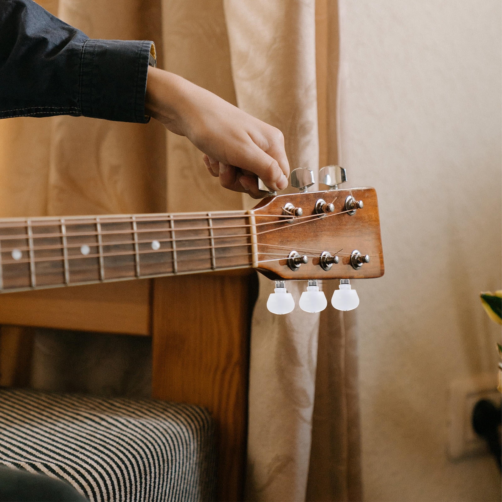 Raindrops 5 Pcs Acoustic Guitar Tuning Pegs Keys Banjo String Bass ...