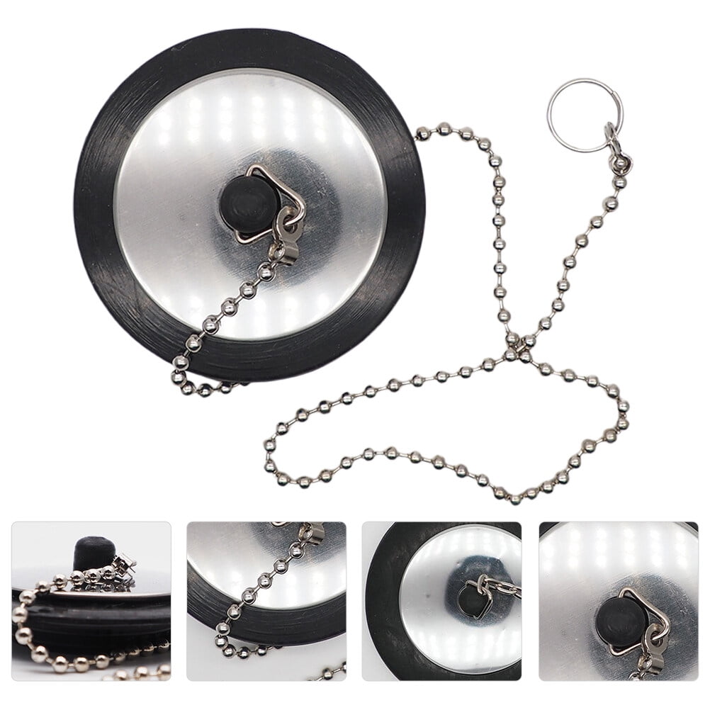 Raindrops 5 Pcs Bathroom Rubber Water Plug Sink Drain Chain Design ...