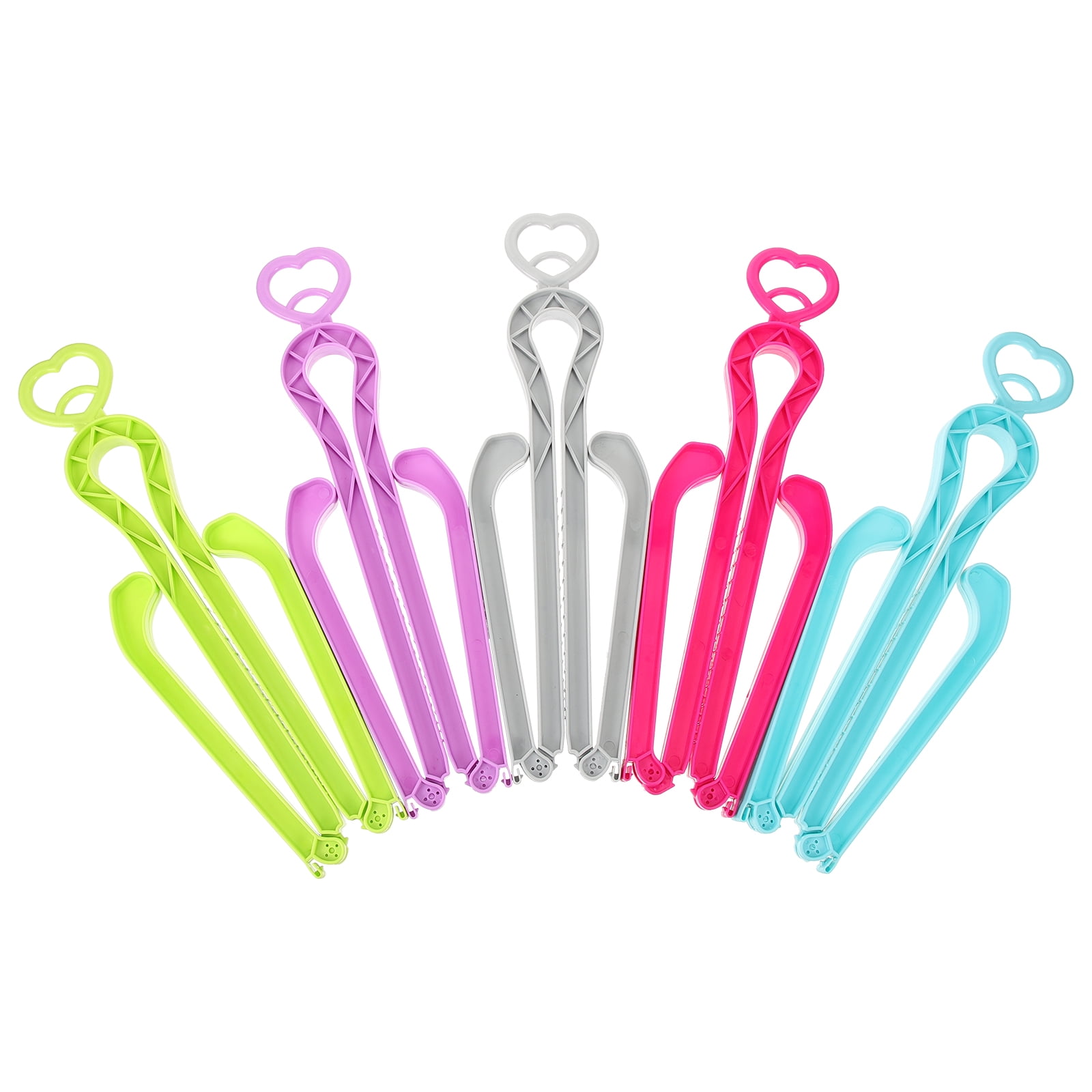 Raindrops 5 Pcs Clear Stackable Storage Bins Wider Shoe Rack Boxes High ...