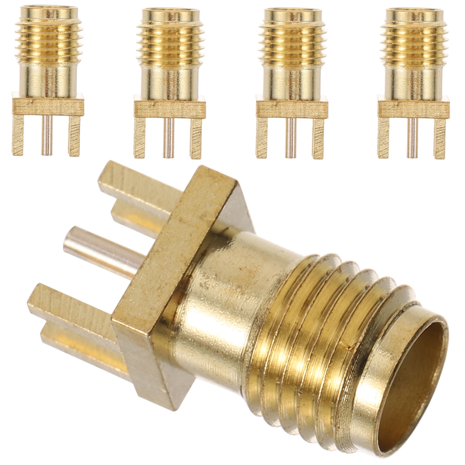 Raindrops 5 Pcs Connector Edge Mount Coaxial Vertical Hole Adapter ...