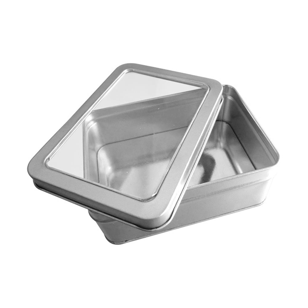 Raindrops 5 Pcs Cups Small Tins with Lids Elegant Tins Silver - Walmart.com