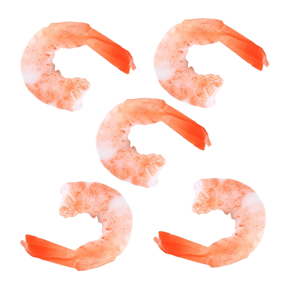 Realistic Food Model Artificial Shrimp Decoration for Display and Photo ...
