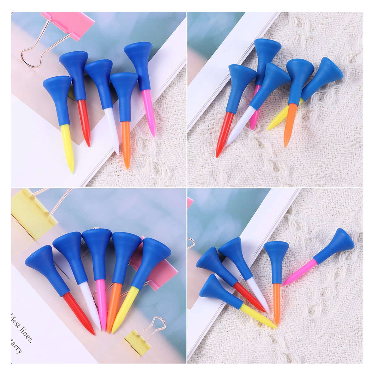 Raindrops Plastic Golf Tees Golf Tee Assorted Colors 1 Set - Walmart.com