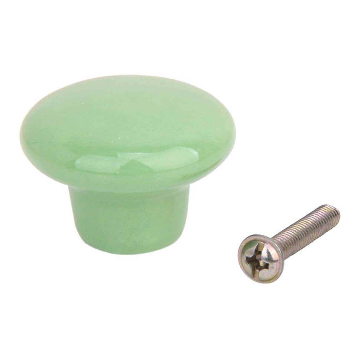 Raindrops 5 Pcs Green Knobs Ceramic Handle Delicate Cabinet Handles ...