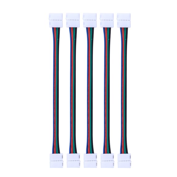Raindrops 5 Pcs Light Bar Connector LED Strip for RGB Lights Pin ...