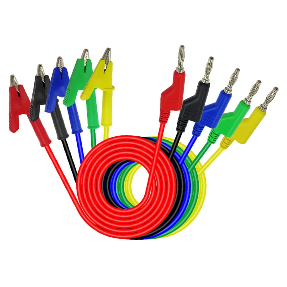 Raindrops 5 Pcs Multimeter Test Leads Banana Plug Electrical Testing ...