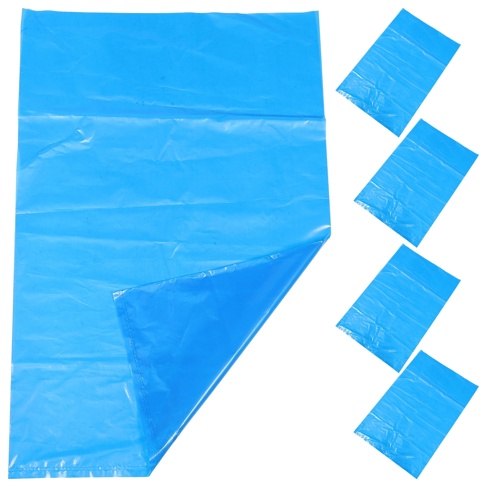 CHICHUMID Bags Blue Plastic Leaf Waste 5Pcs 35.4x23.6in - Walmart.com