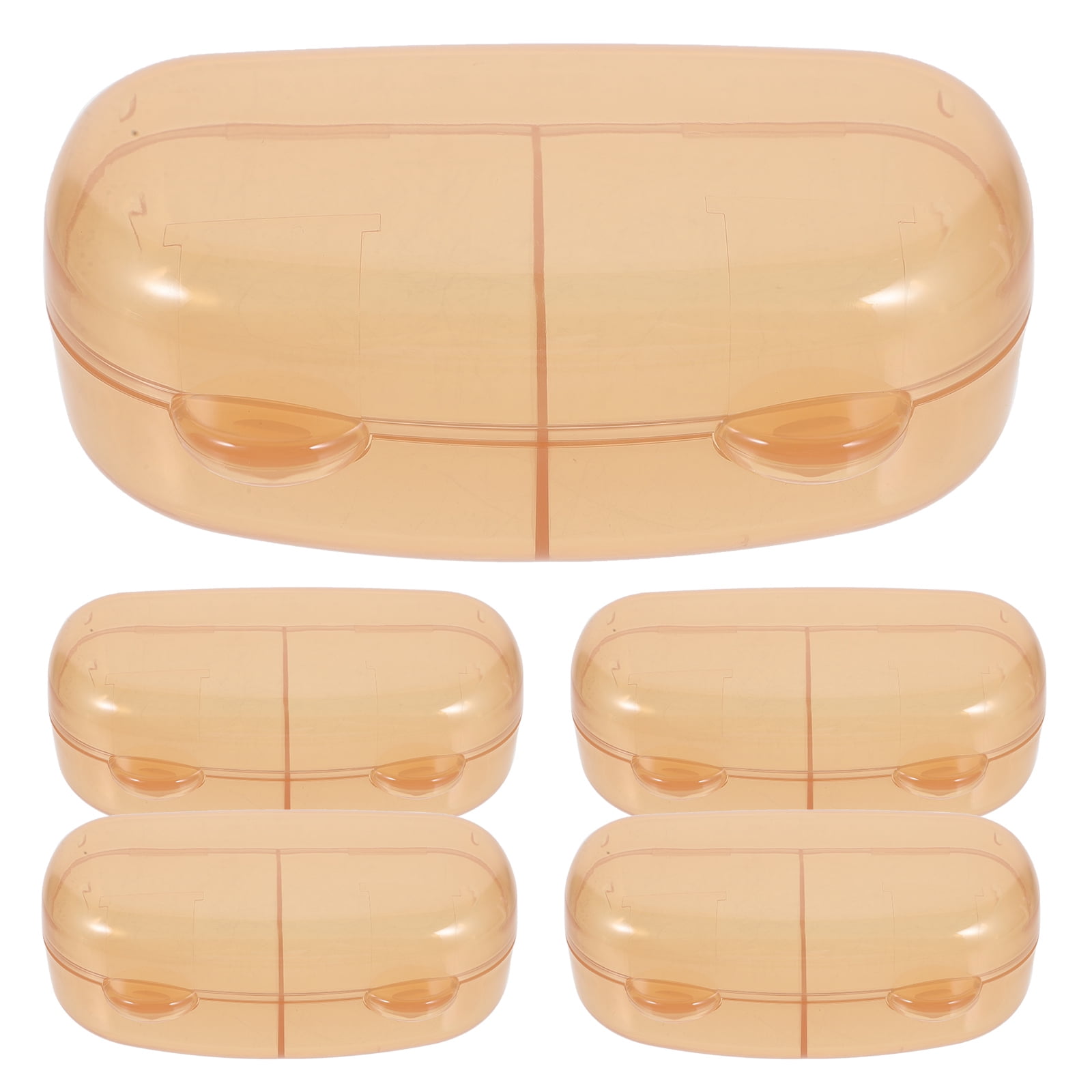 Raindrops 5 Pcs Organiser Electronic Pacifier Storage Box Travel Keeper ...