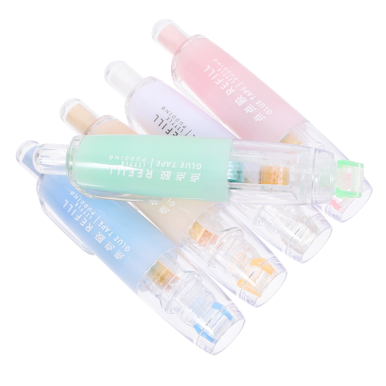 Raindrops 5 Pcs Pocket Tape Glue Pen Dots Hot Double Sided Sticky Pens ...