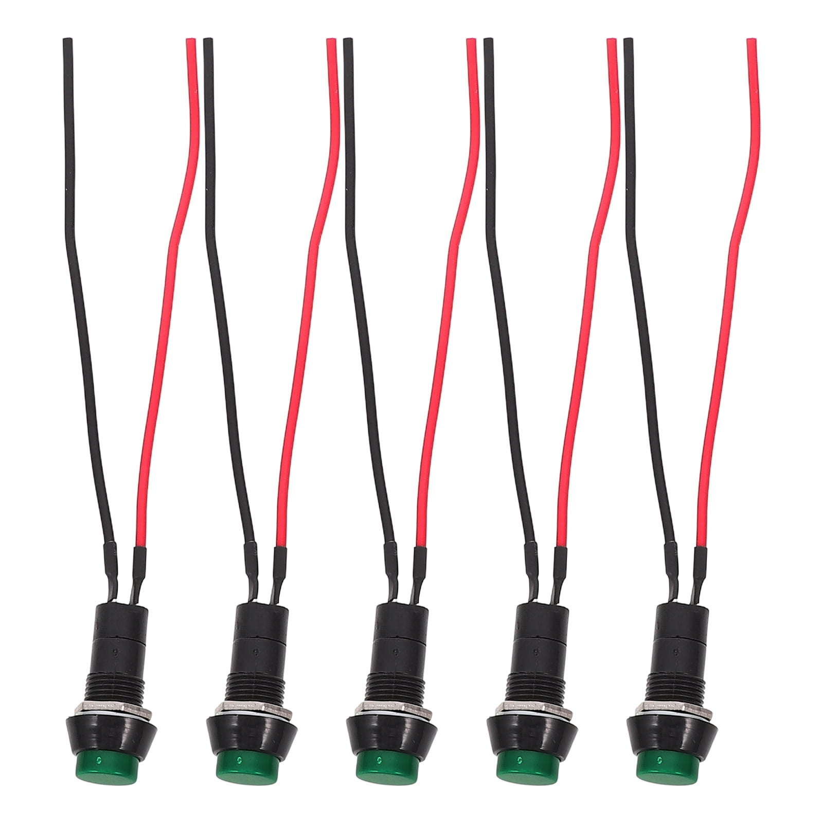 Raindrops 5 Pcs Push Button Switch Replacement Parts Car Key Toggle The Green - Walmart.com