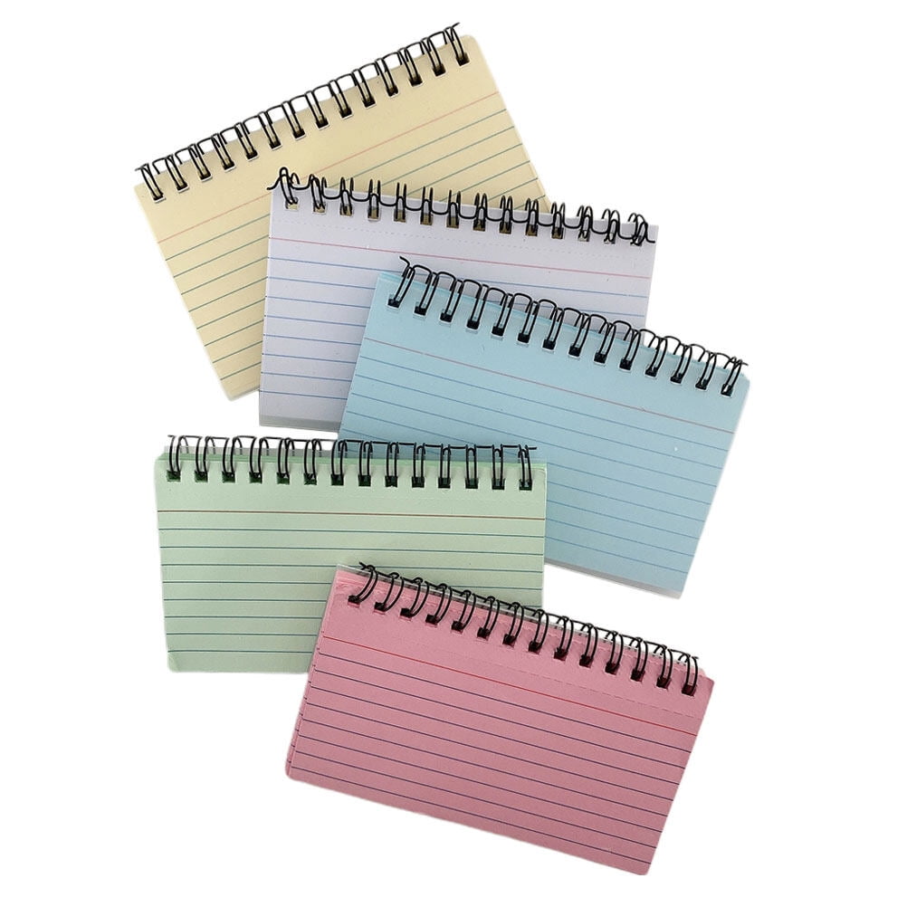 Raindrops 5 Pcs Tearable Coil Notepad Pink Spiral Notebook Do List ...