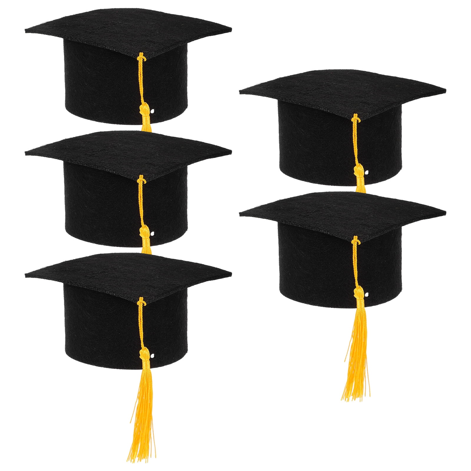 Raindrops 5 Pcs Tiny Grad Caps Toppers Felt Cloth Graduation Hat ...