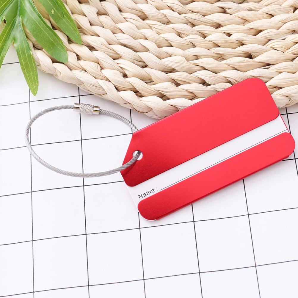 Raindrops 5 Pcs Trendy Handbag Name Tag 铝 金 牌 Luggage for Tags Travel ...