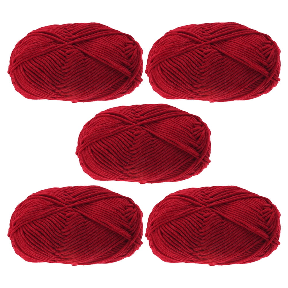 Raindrops 5 Rolls Knitting String for Crochet Yarn Soft Texture Diy ...