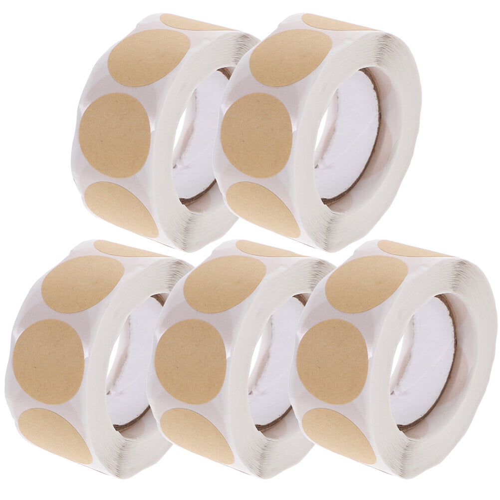 Raindrops Funny Stickers for Label Organization Khaki Colored Dot ...