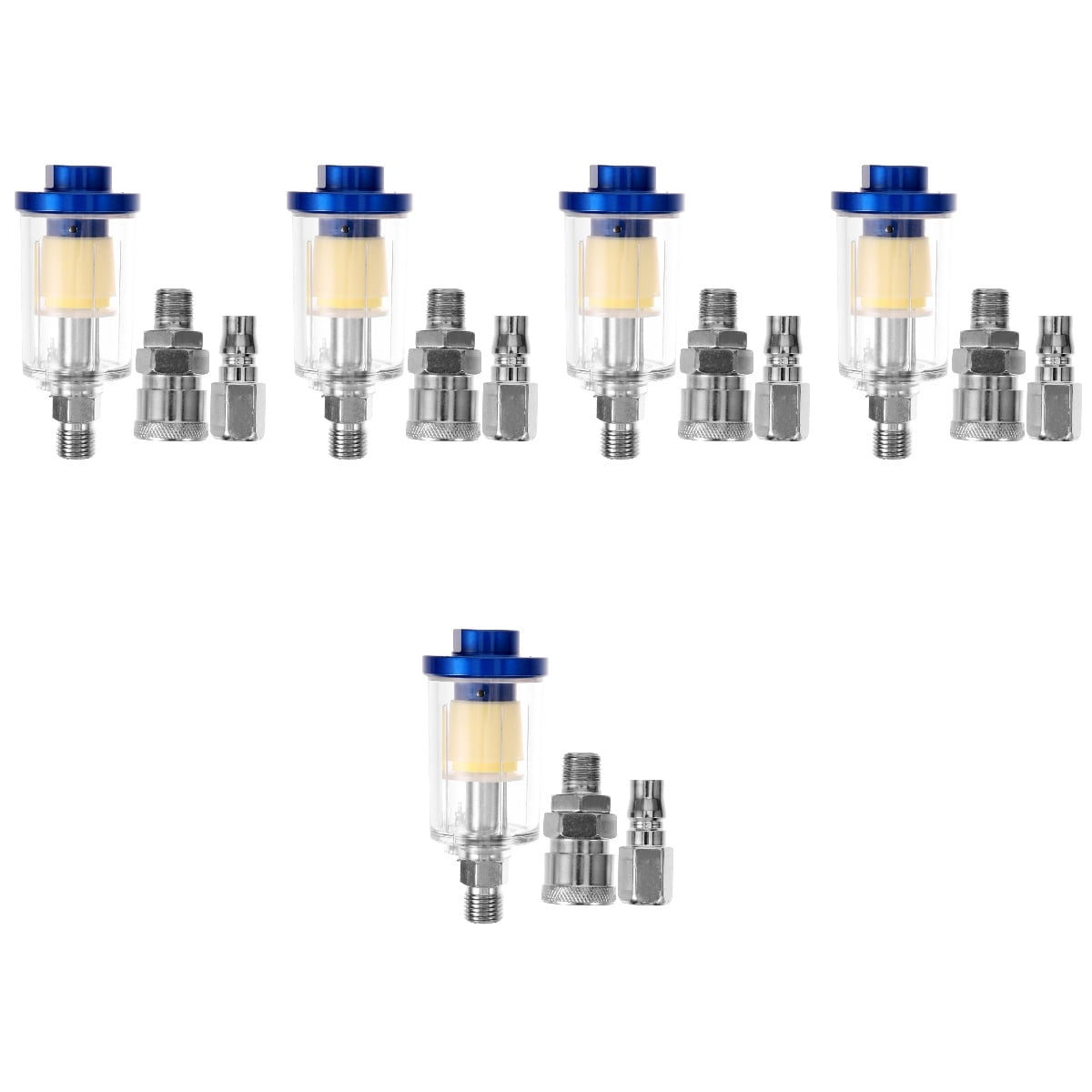 Raindrops 5 Sets Air Compressor Filter Oil Water Separator Air Sprayer ...