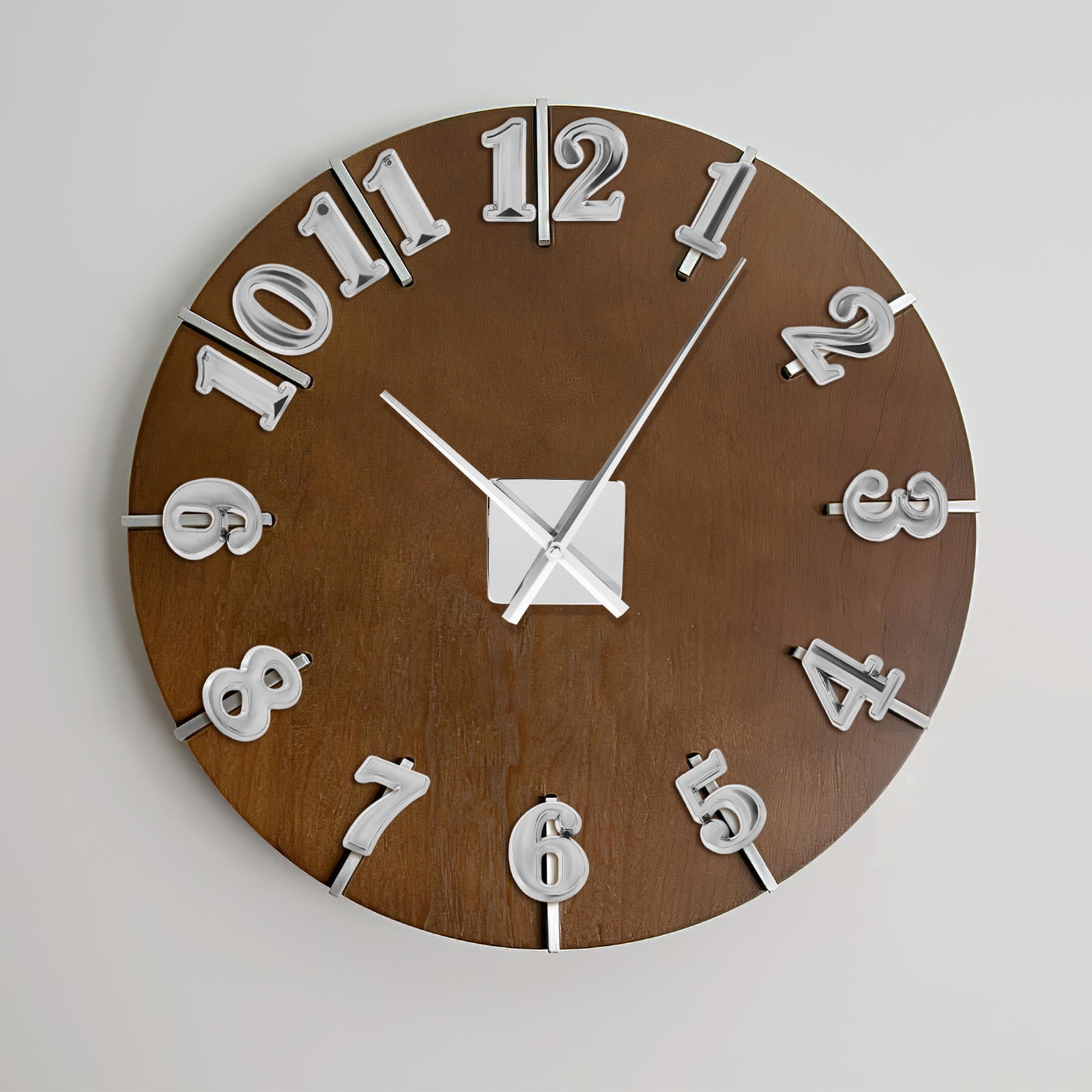 Raindrops 5 Sets Arabic Clock Numbers Silver Rectangular Diy Decoration Clock Repair Accessories ...