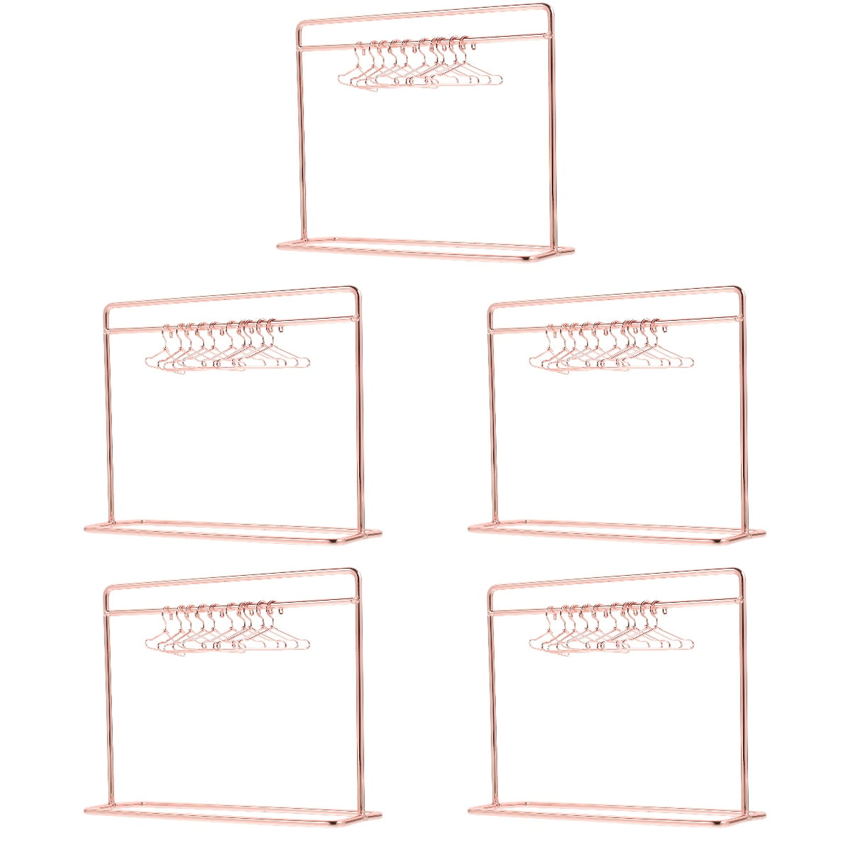 Raindrops 5 Sets Doll Apparel Hanger Miniature Cloth Rack Doll Clothes ...