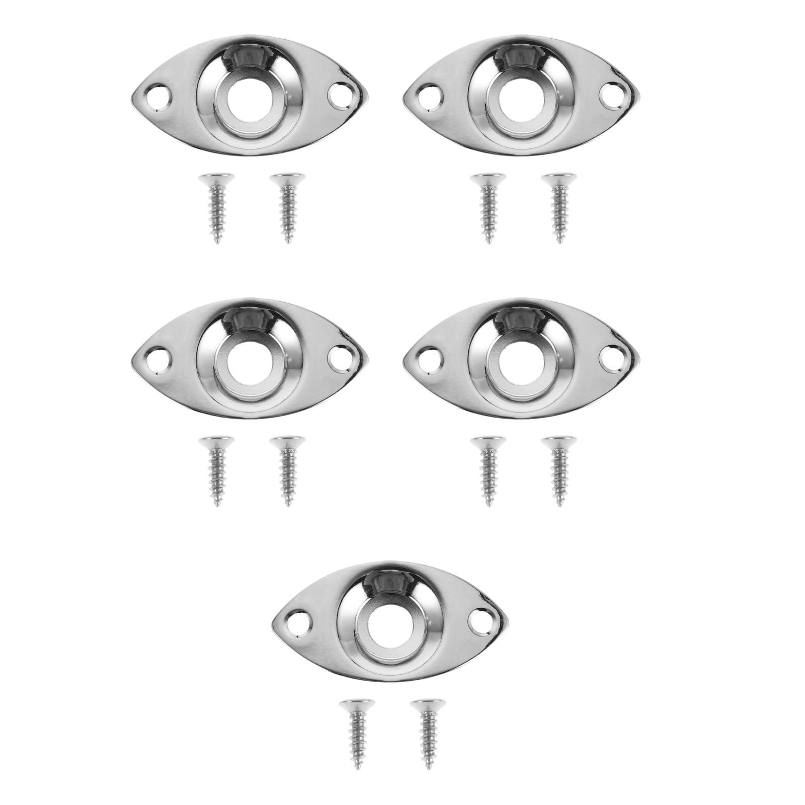 Raindrops 5 Sets Of Metal Guitar Jack Plate Replacement Guitar Bass ...