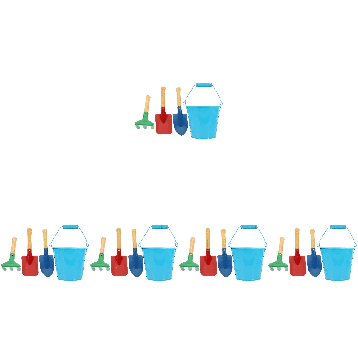 Raindrops 5 Sets Summer Beach Toy Sand Dig Shovel Beach Sand Bucket Set ...