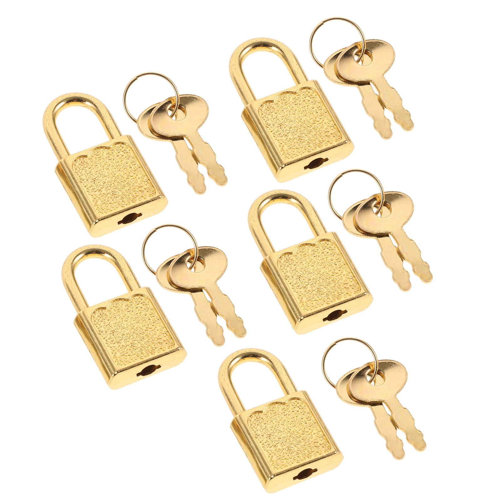 Raindrops 5 Sets Treasure Chest Locking System Metal Padlock And Keys ...