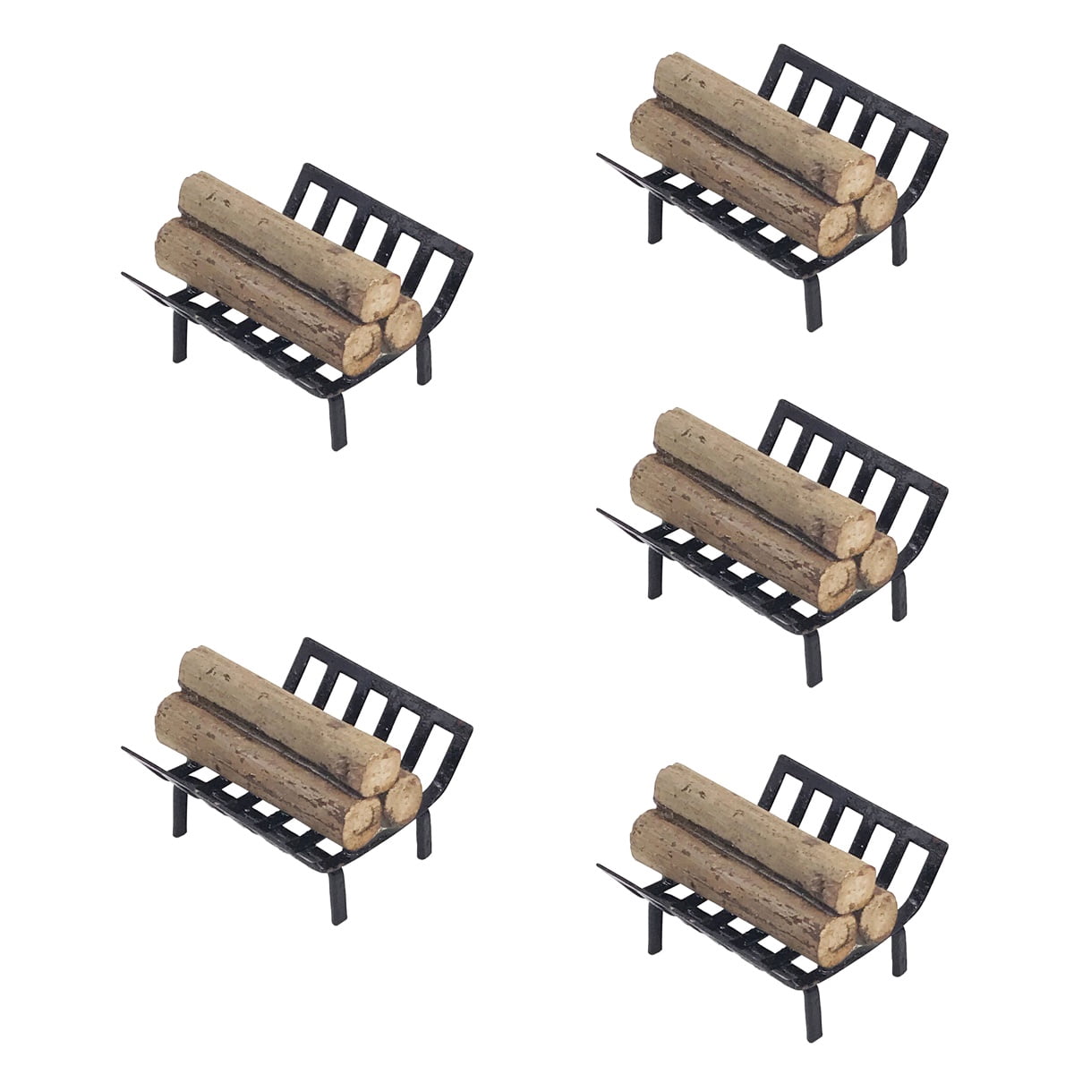 Raindrops 5 Sets of Minihouse Fire Rack Toy Mini Fire Rack Garden ...