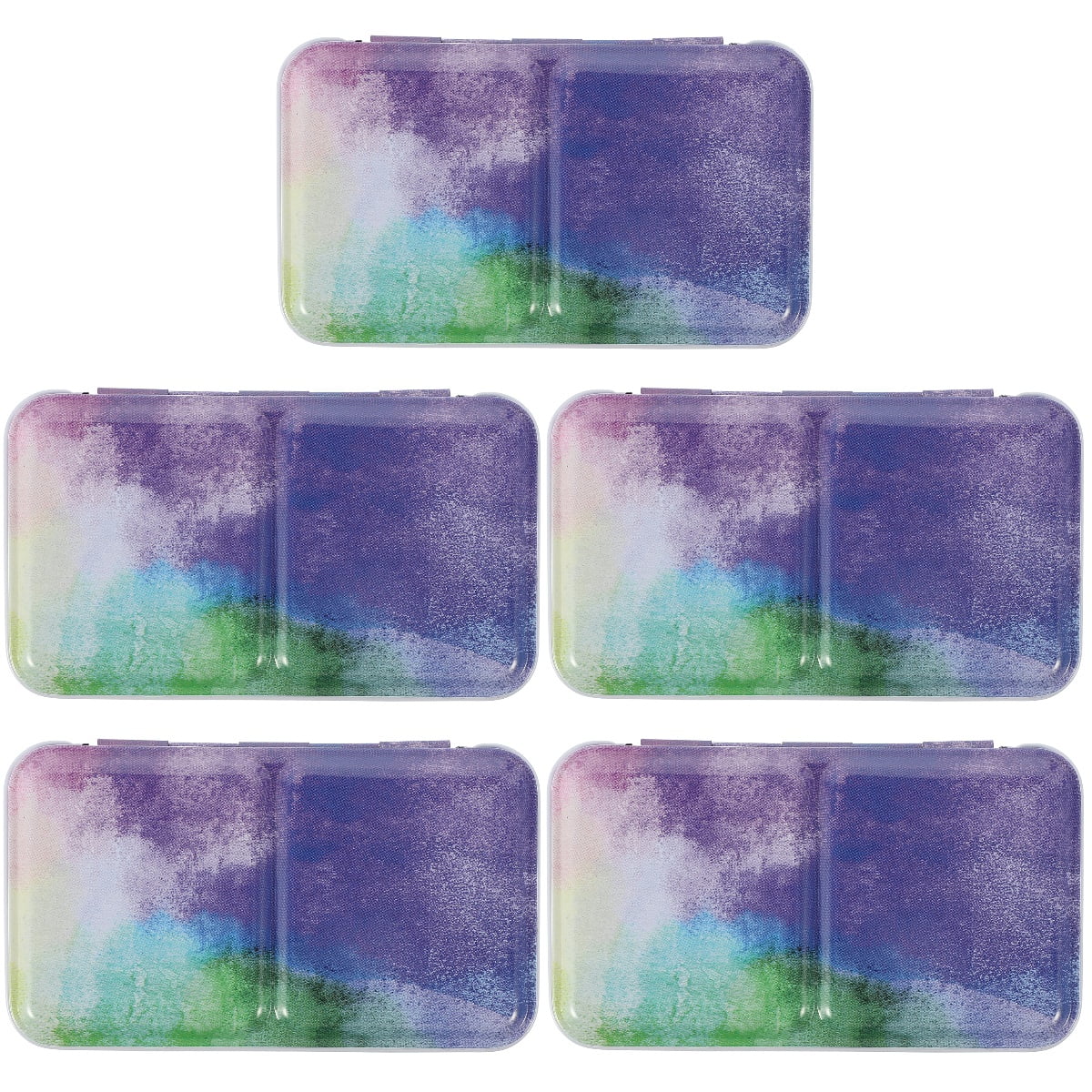 Raindrops 5 Sets of Painting Color Mixing Plate Watercolor Pigments Box ...