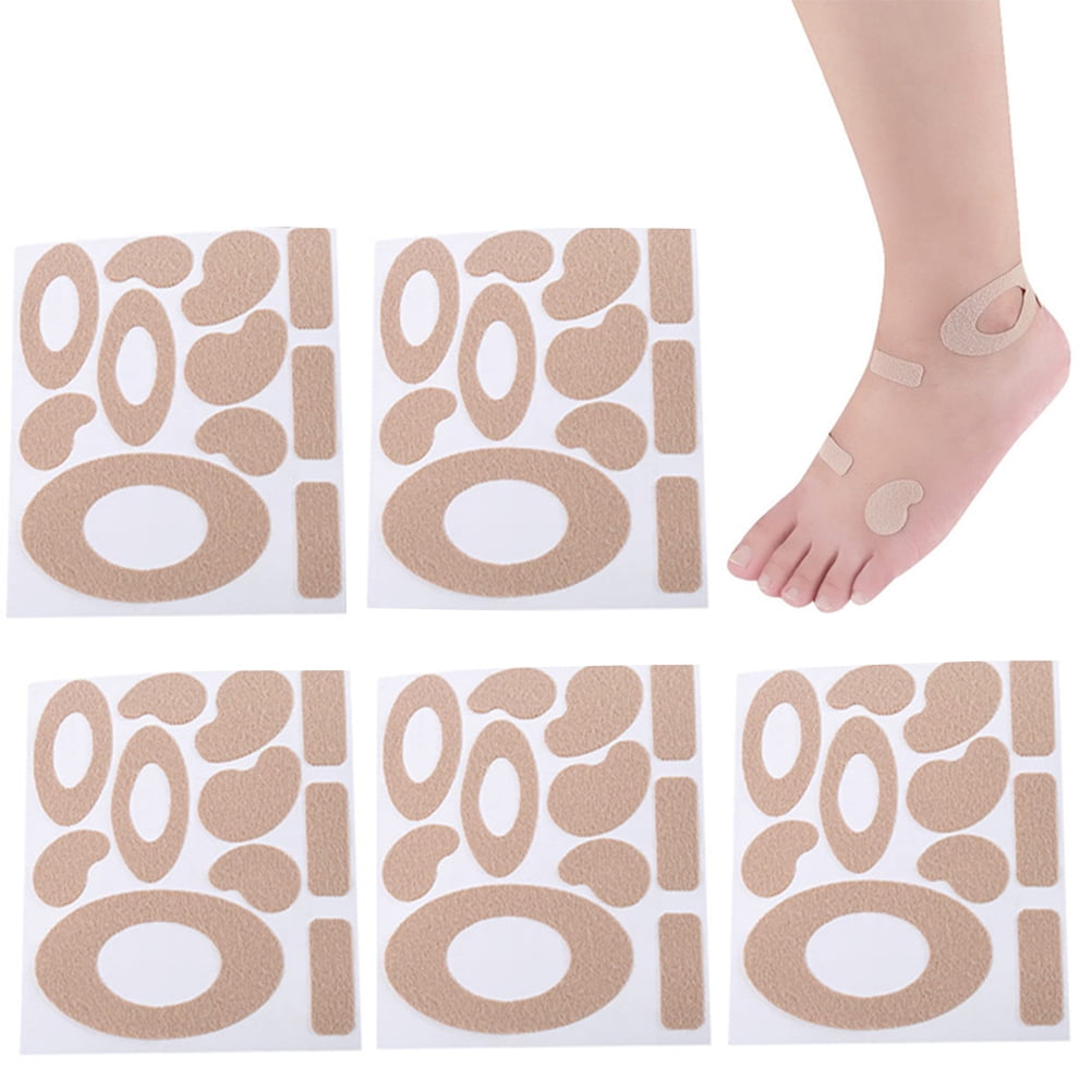 Raindrops 5 Sheets Pack Lint Foot Care Sticker Toes Feet Pad Cushions ...