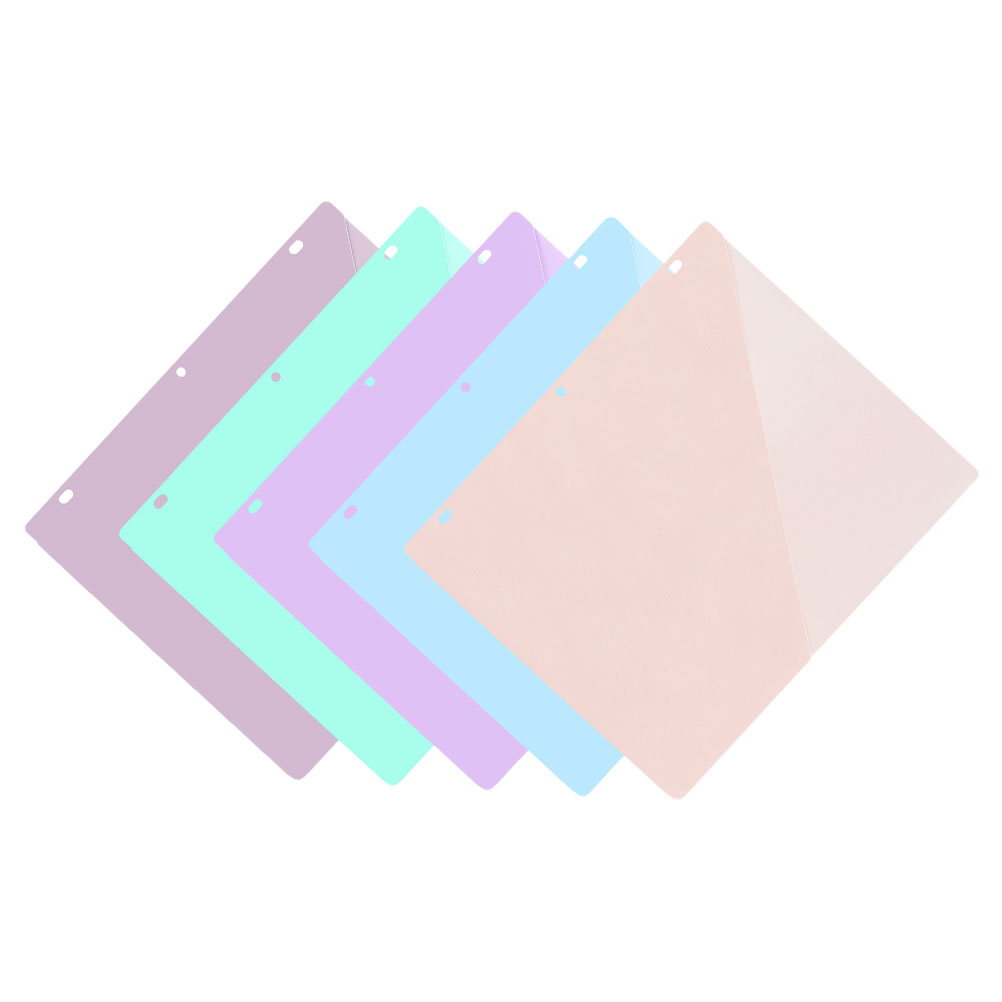 Raindrops 5 Sheets Plastic Documents Binder Pockets File Folder Bags ...