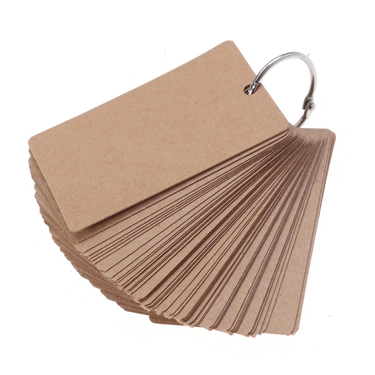 Raindrops 50 Pages Binder Ring Easy Flash Kraft Paper Study Cards ...