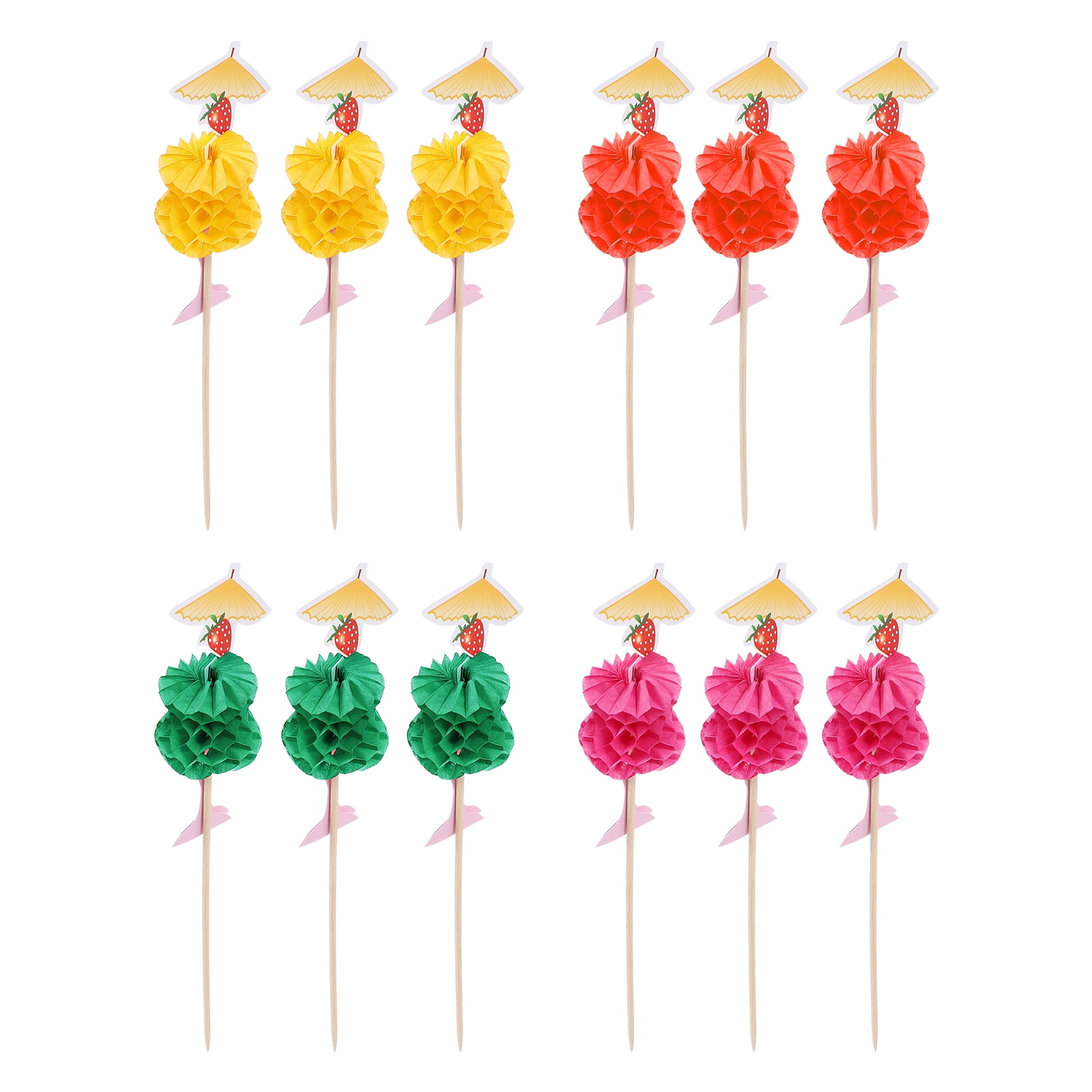 Creative Fruit Sticks for Decor Made of Synthetic Material Assorted ...
