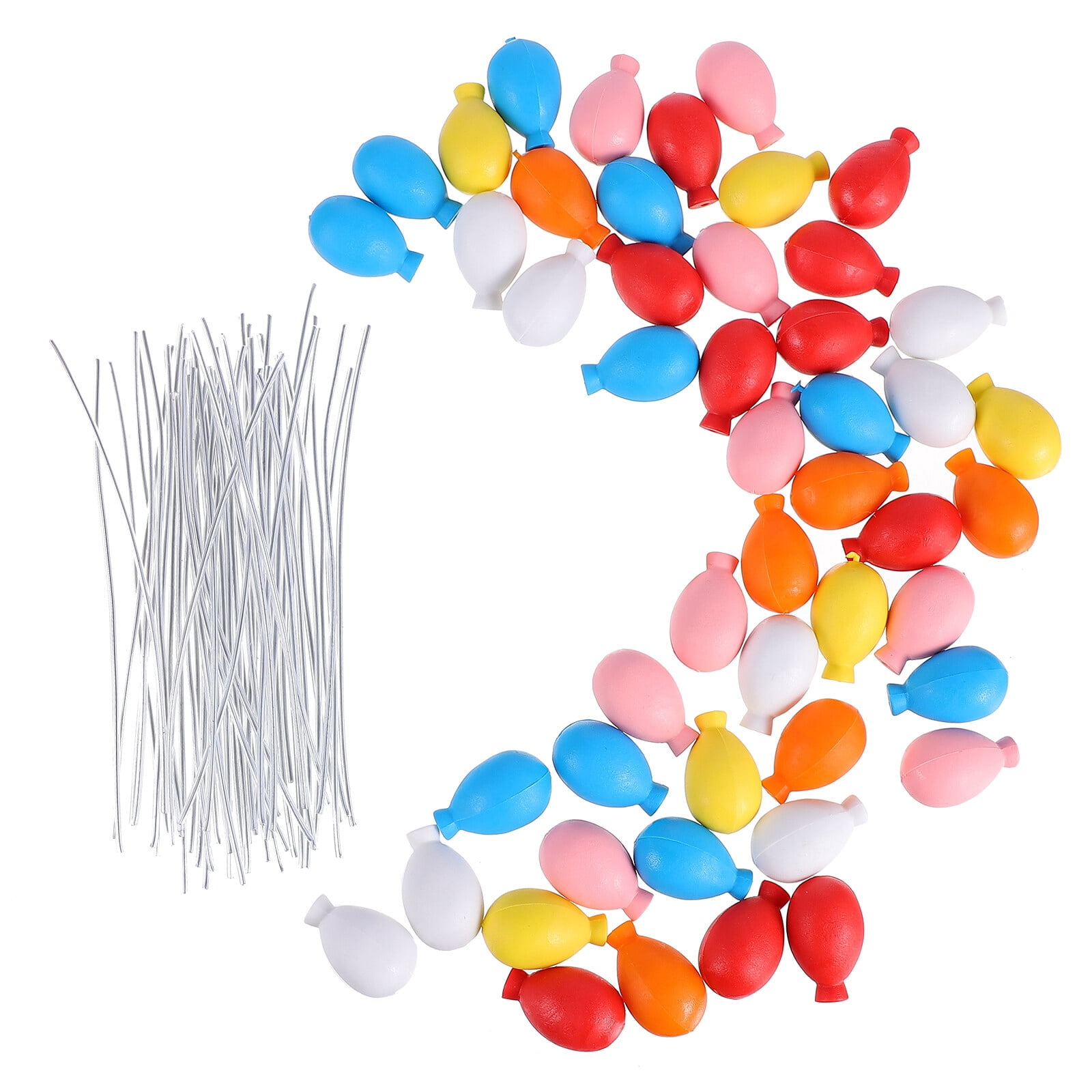 Raindrops 50 Pcs Dollhouse Balloon Bonsai Decorations Mini Cake Topper ...