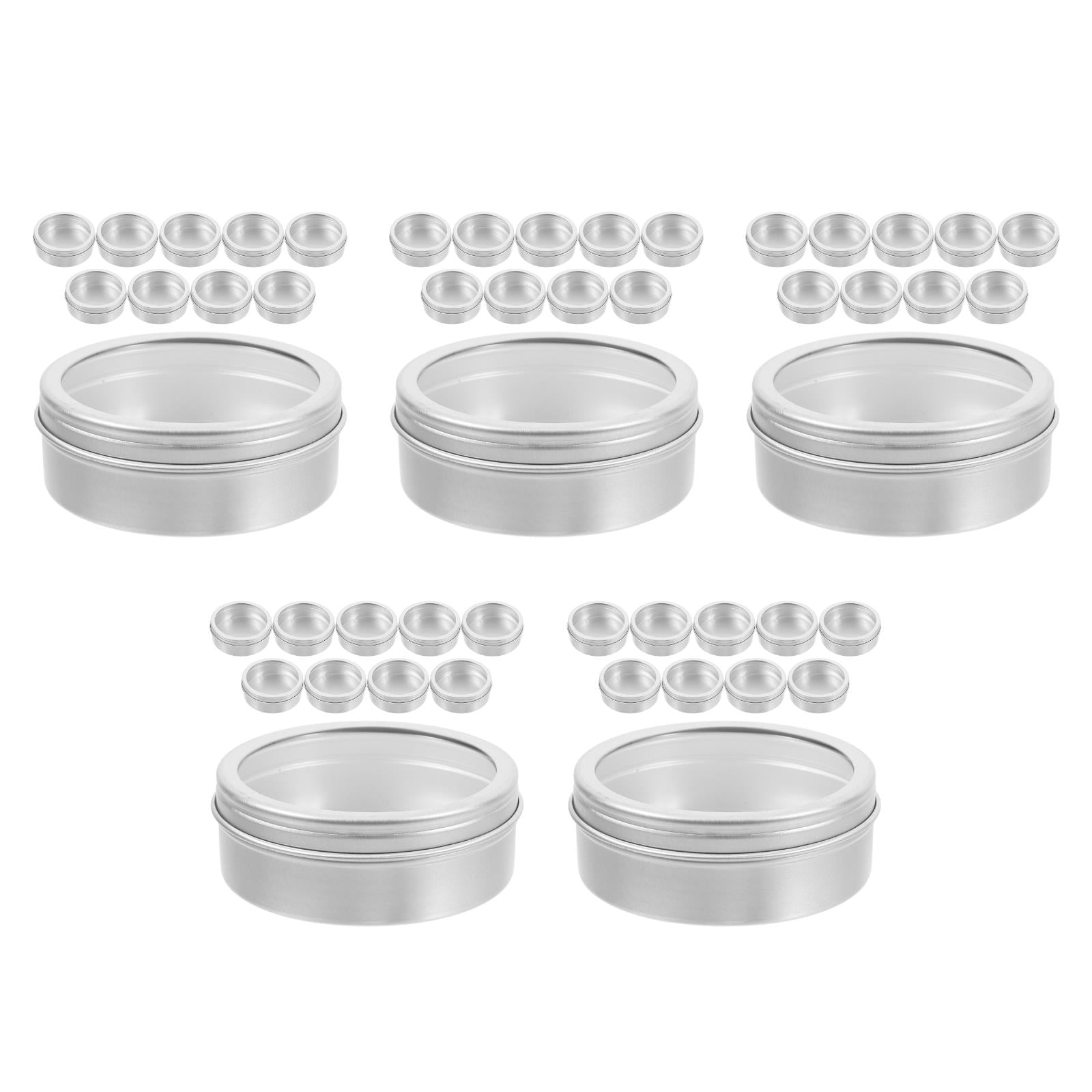 Raindrops MLINS 50 Pcs Empty Tins with Lids for Tea Coffee Beans or ...