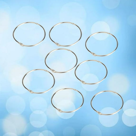 Raindrops 50 Pcs Loose Leaf Binder Rings Steel Binder Rings Keychain ...