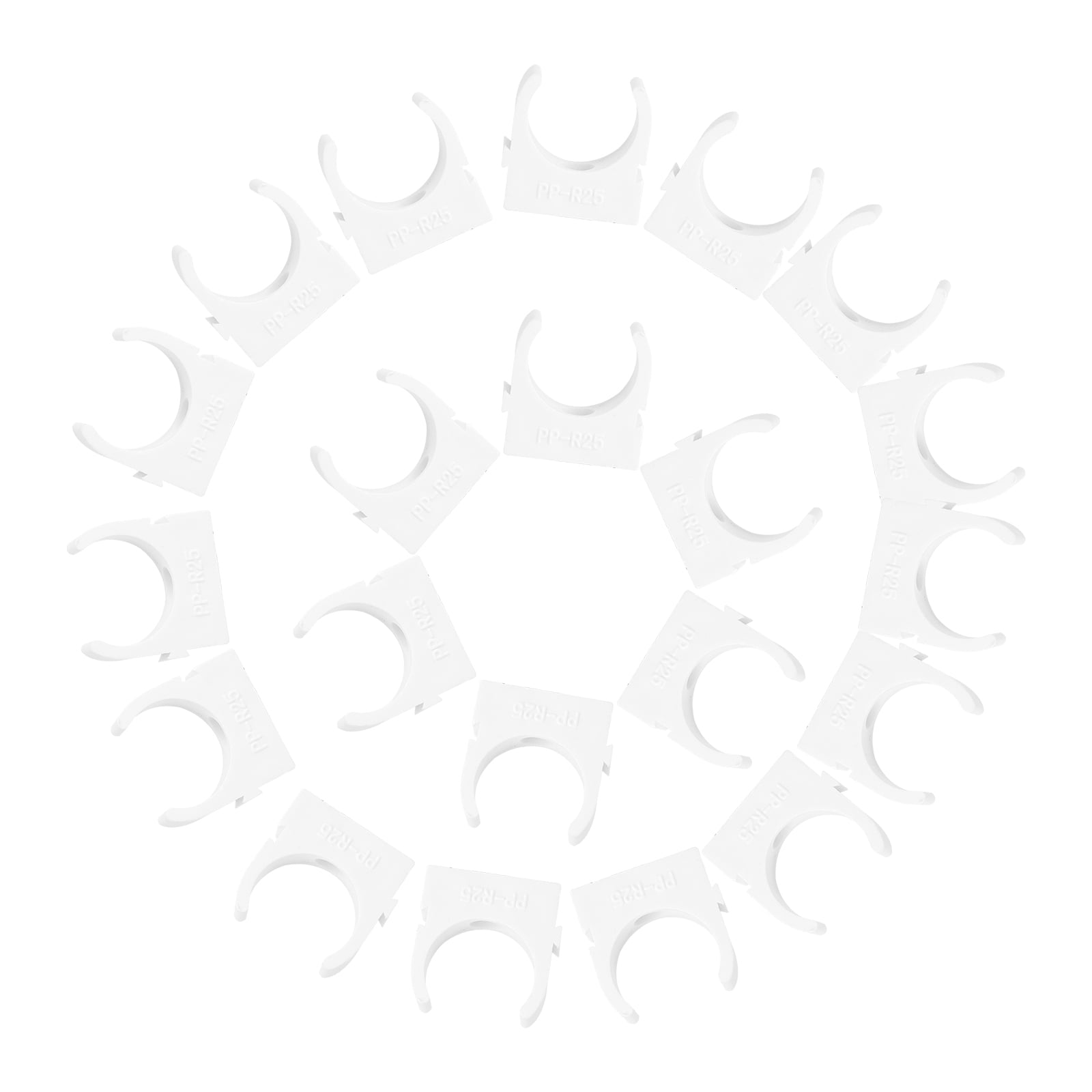 Raindrops 50 Pcs Mount Pipe Supports Clips Clamp Thin Wall Hose ...