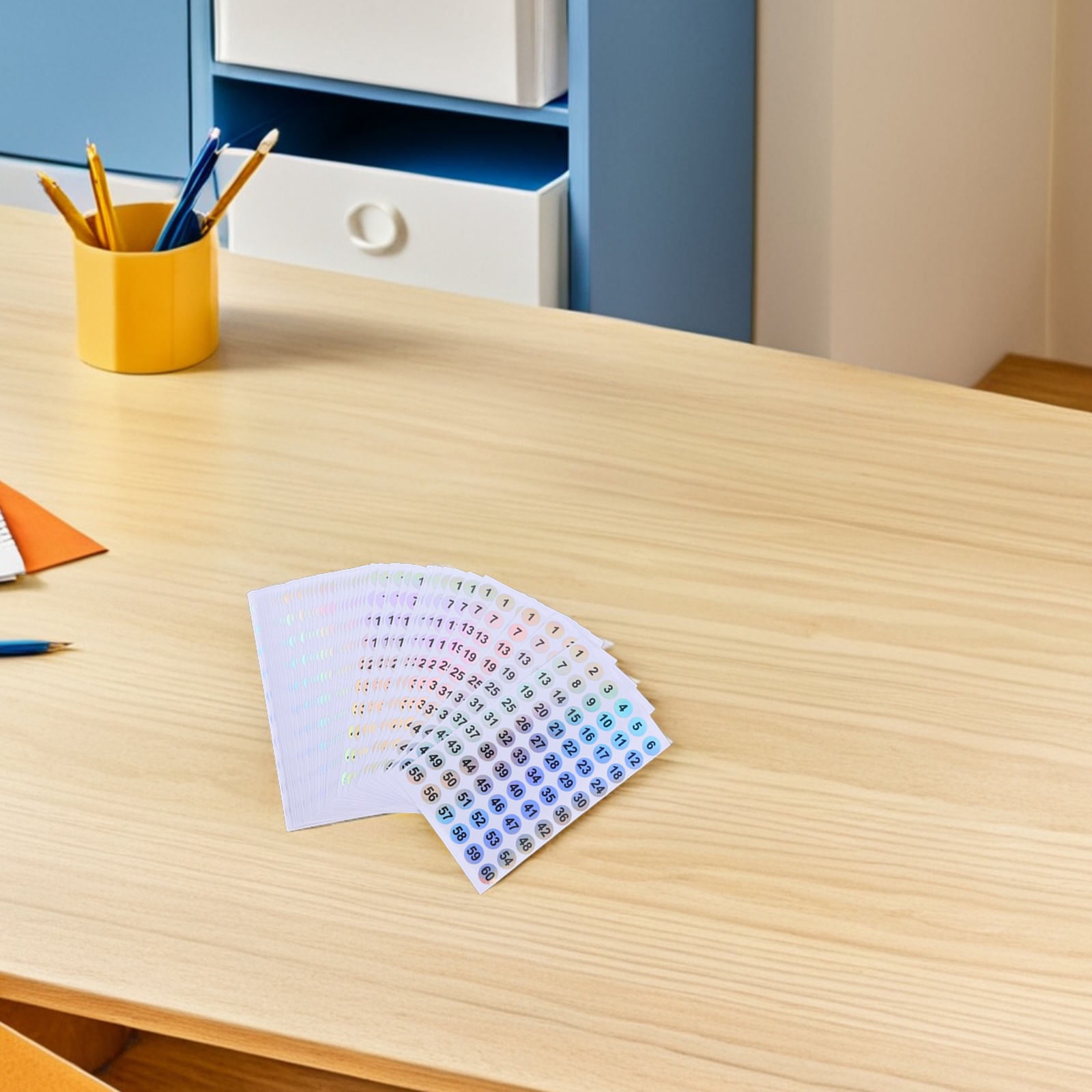 Raindrops 50 Pcs Multi-use Number Sticker Numbered Labels Mailbox ...