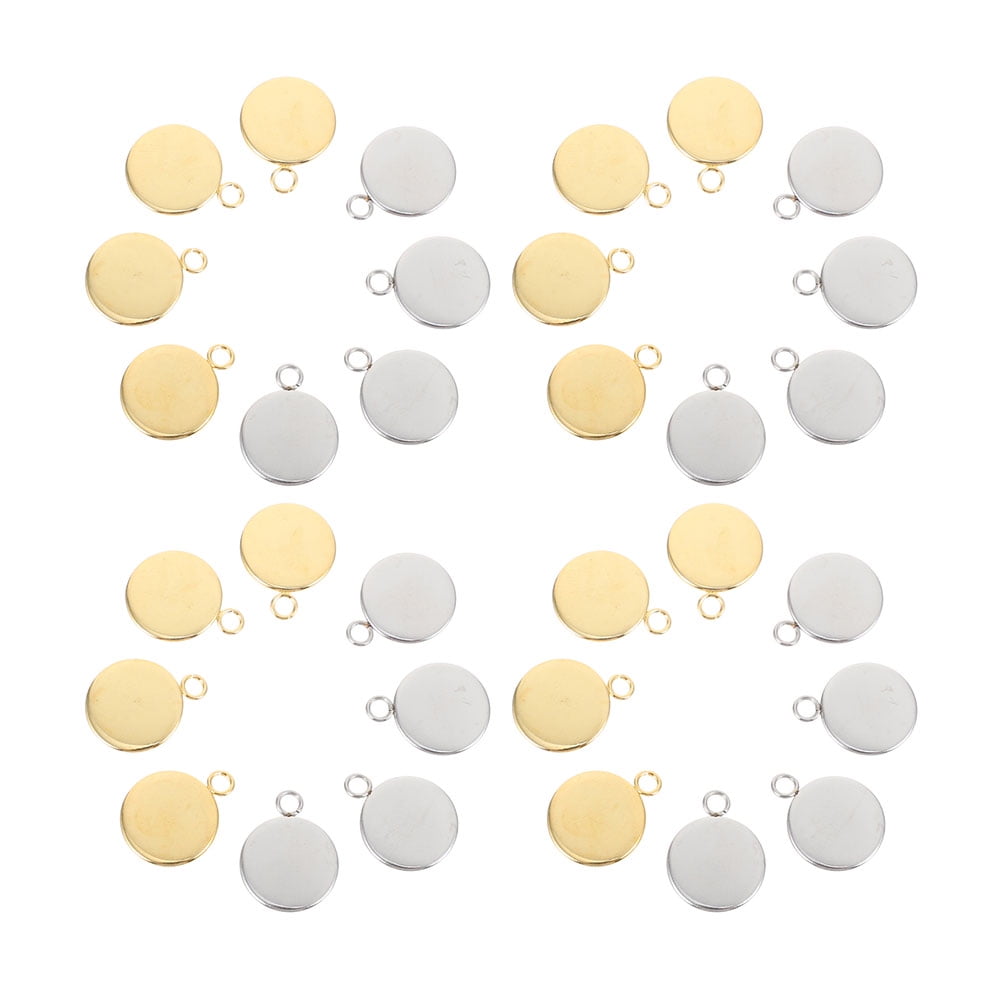 Raindrops 50 Pcs Pendant Blanks Jewel Bottom Mop Cameo Pendants ...