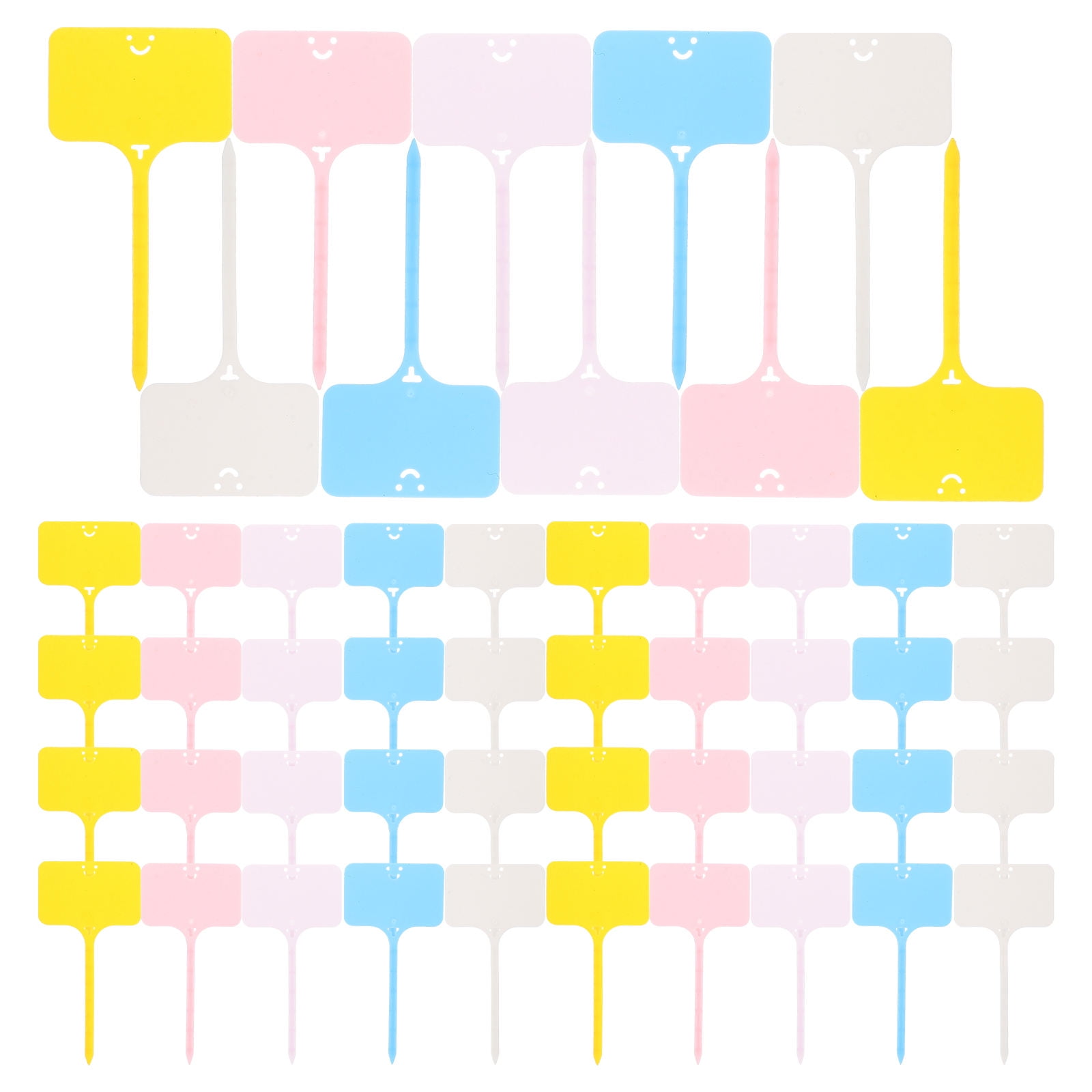 Raindrops 50Pcs Plant Label Plastic Rectangular for Flower Shop Tagging ...