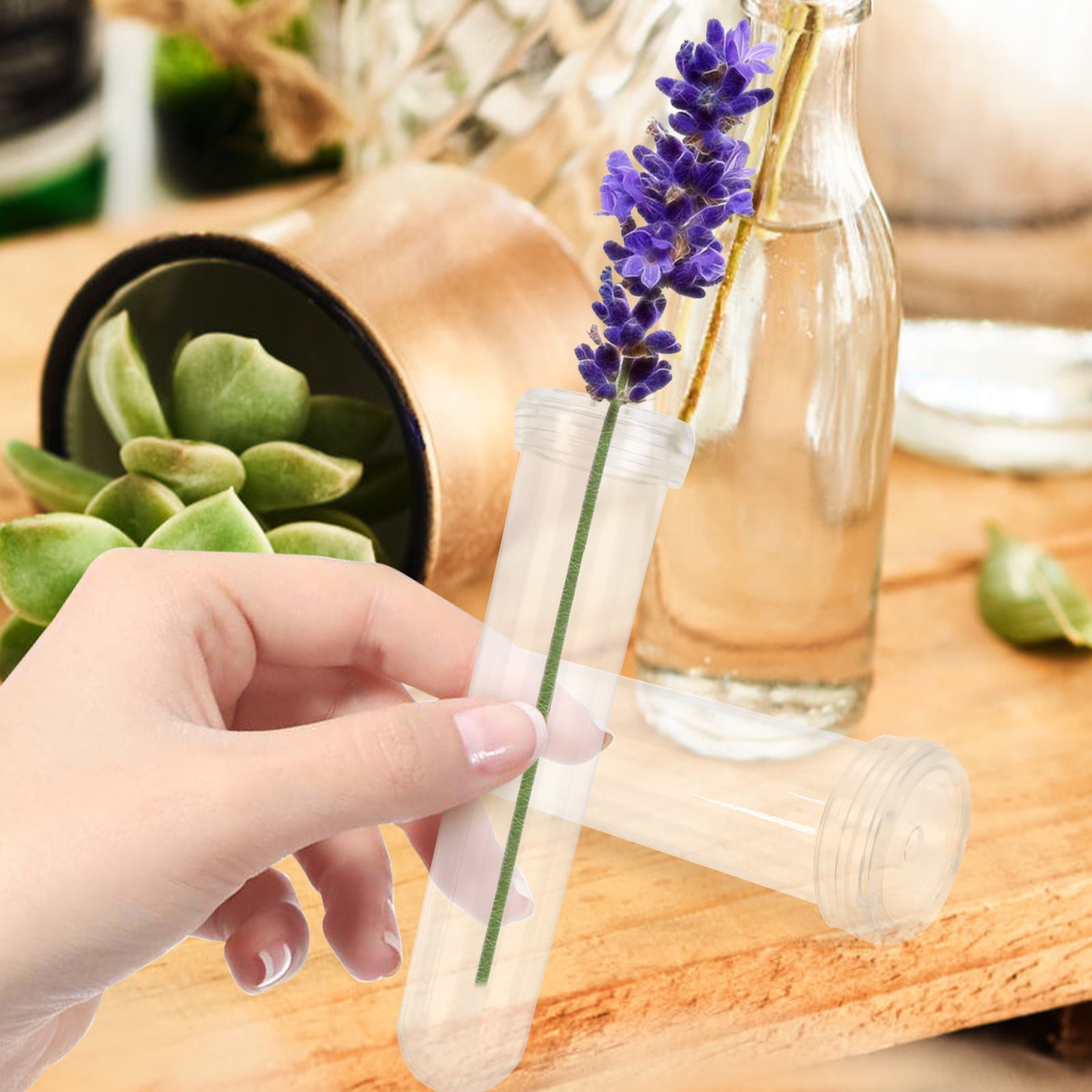 Raindrops 50 Pcs Planting Tube Flower Stem Water Tubes Propagation ...